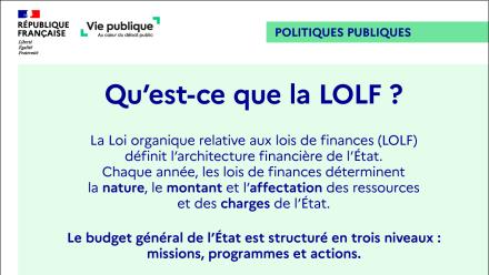 Cinq questions sur la LOLF et la réforme des finances publiques | vie ...